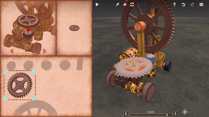 Geareo is an extremely pleasing clockwork building game with pull-out ...