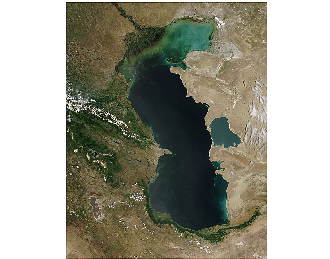 The Caspian Sea has lost an area nearly the size of Sicily: Human ...