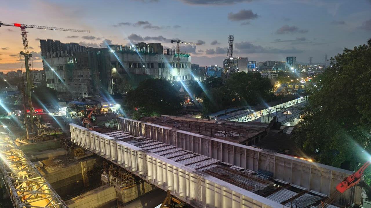 IN PHOTOS Central Railway launches 500tonne steel girder for Sion ROB ...