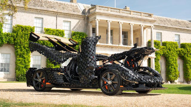 Life-sized LEGO Koenigsegg sets speed record up the Goodwood Hill
