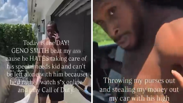 Geno Smith's alleged girlfriend leaks text messages with child's mother