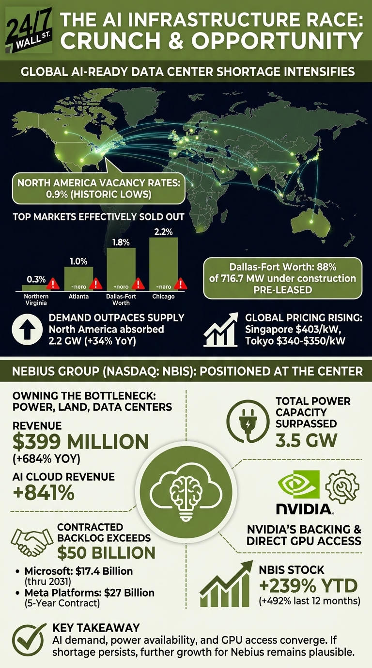 Nebius has 40% upside in 2026 as global AI data center shortage worsens