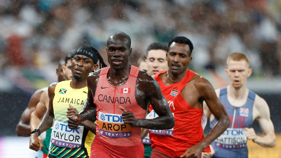 Marco Arop takes silver in 1,500m debut at nationals