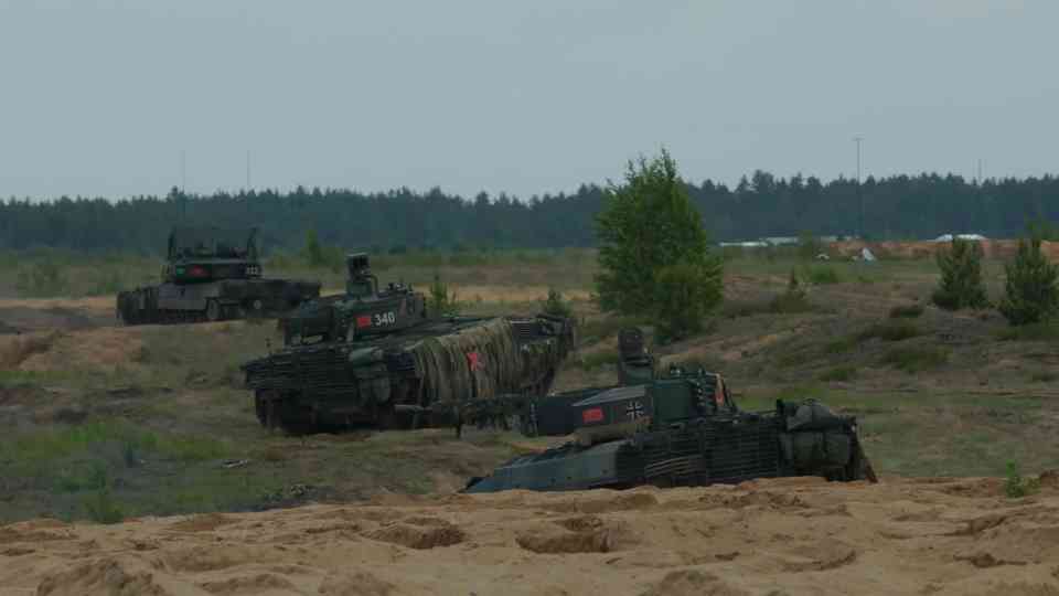 Germany’s tank brigade participates in its first exercise in Lithuania