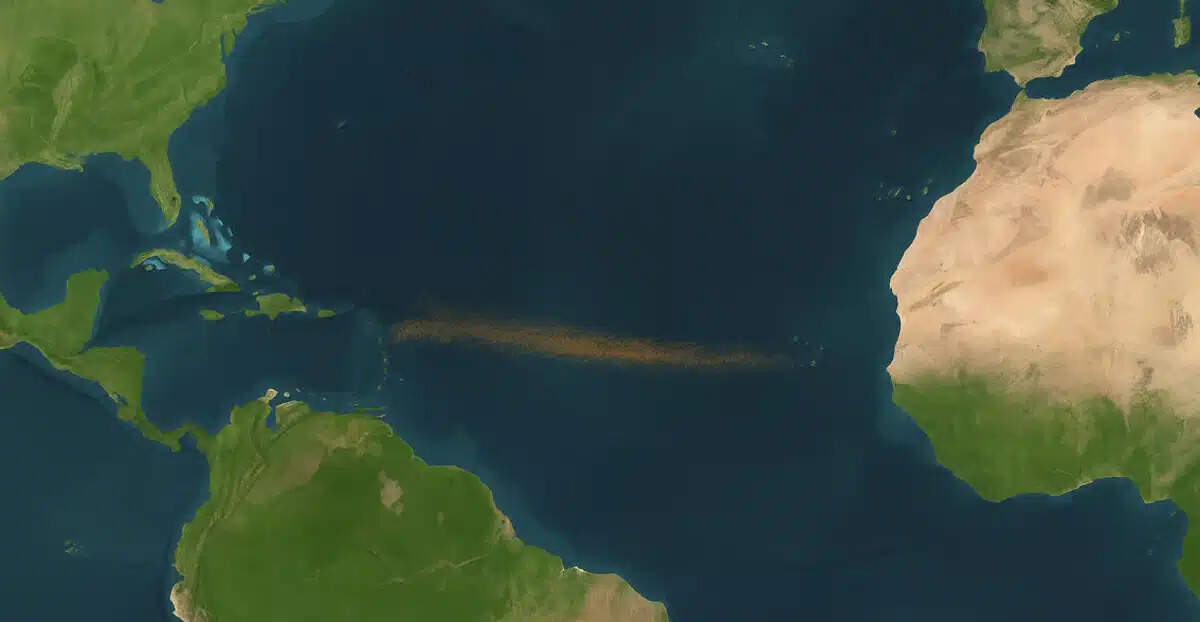 What’s behind the giant brown ribbon stretching thousands of miles ...
