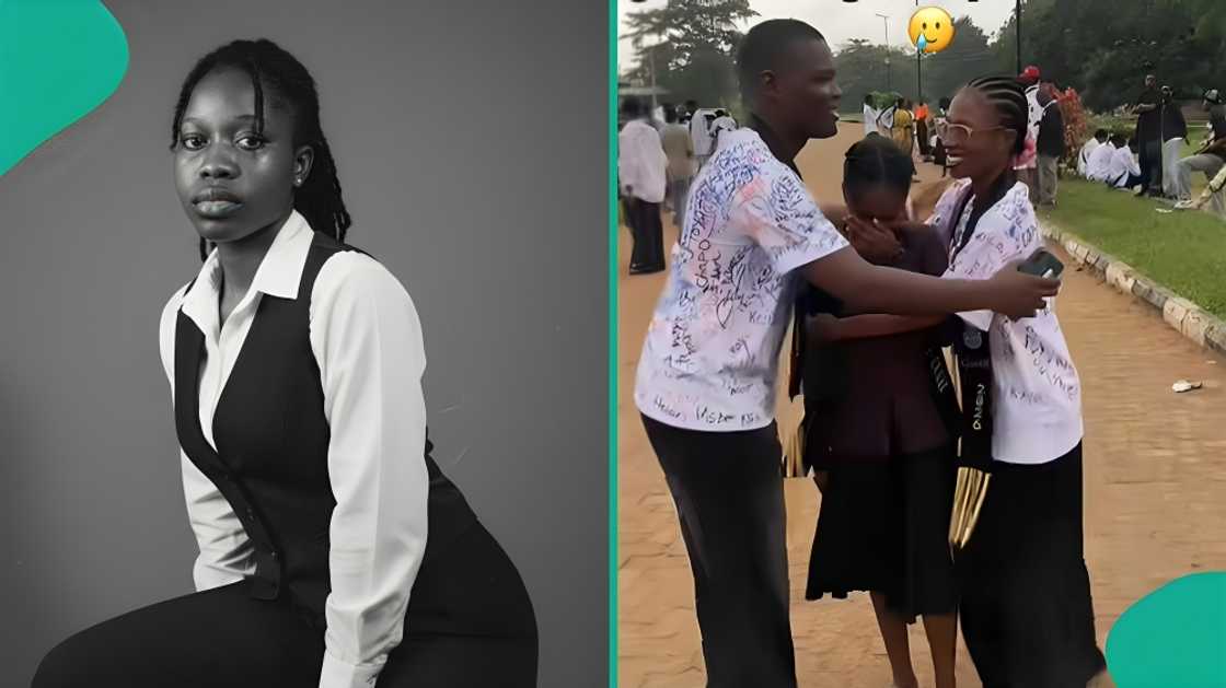 Watch bittersweet moment when university student shed tears after ...