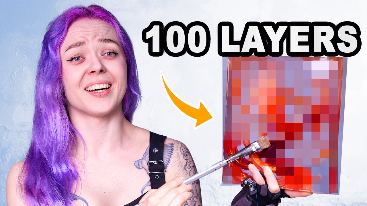 I painted 100 layers of resin in 14 days!