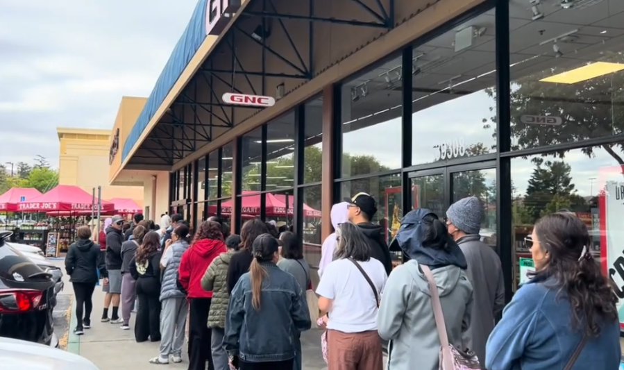 Shoppers line up before sunrise for a chance at mini Trader Joe’s tote bags