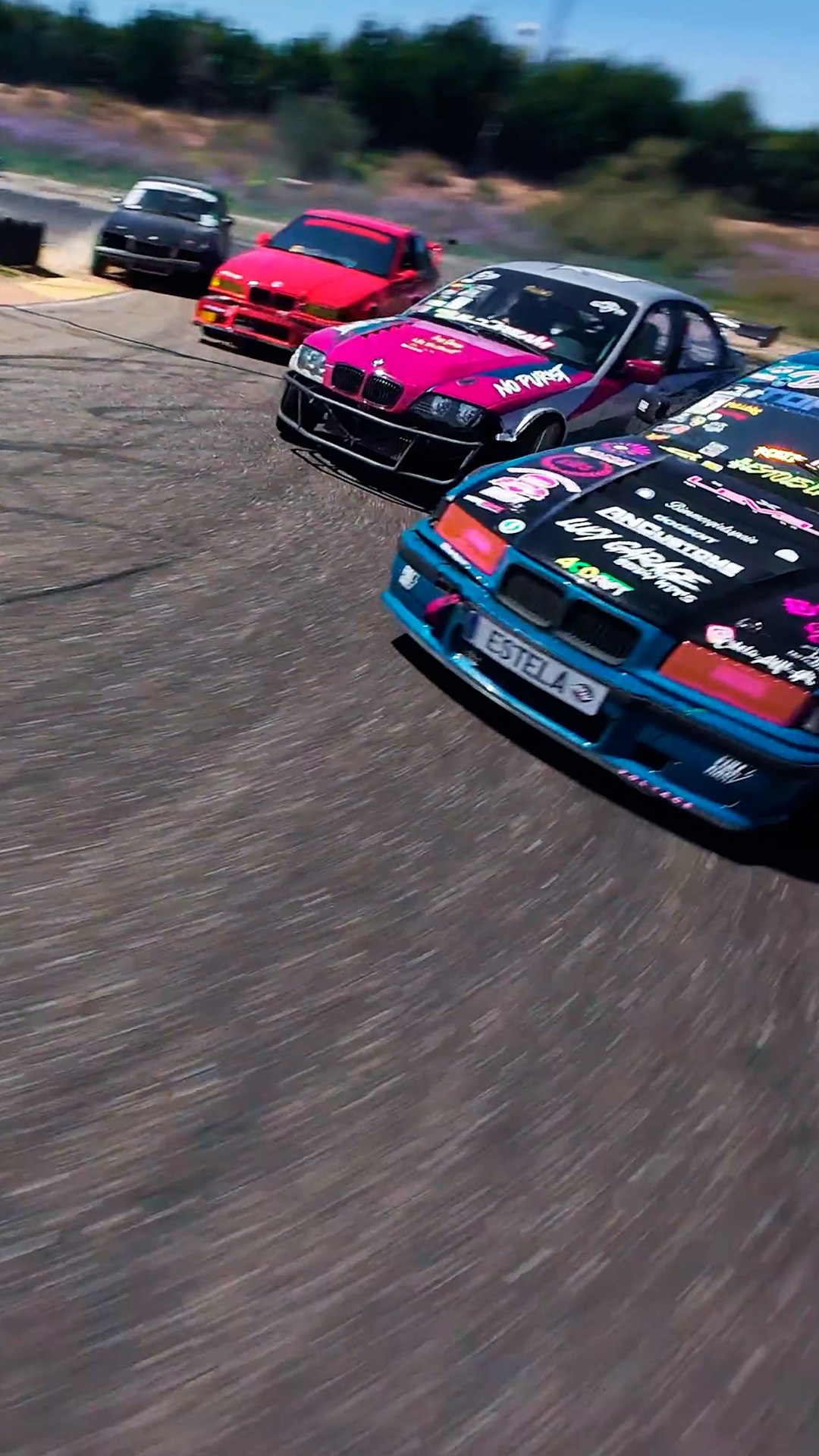 Thrill mode: Featured FPV flights over car drifting, speed flying ...
