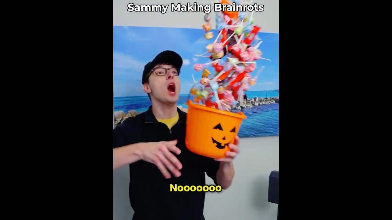 Sammy making brainrots 😂 (Noo my candy)
