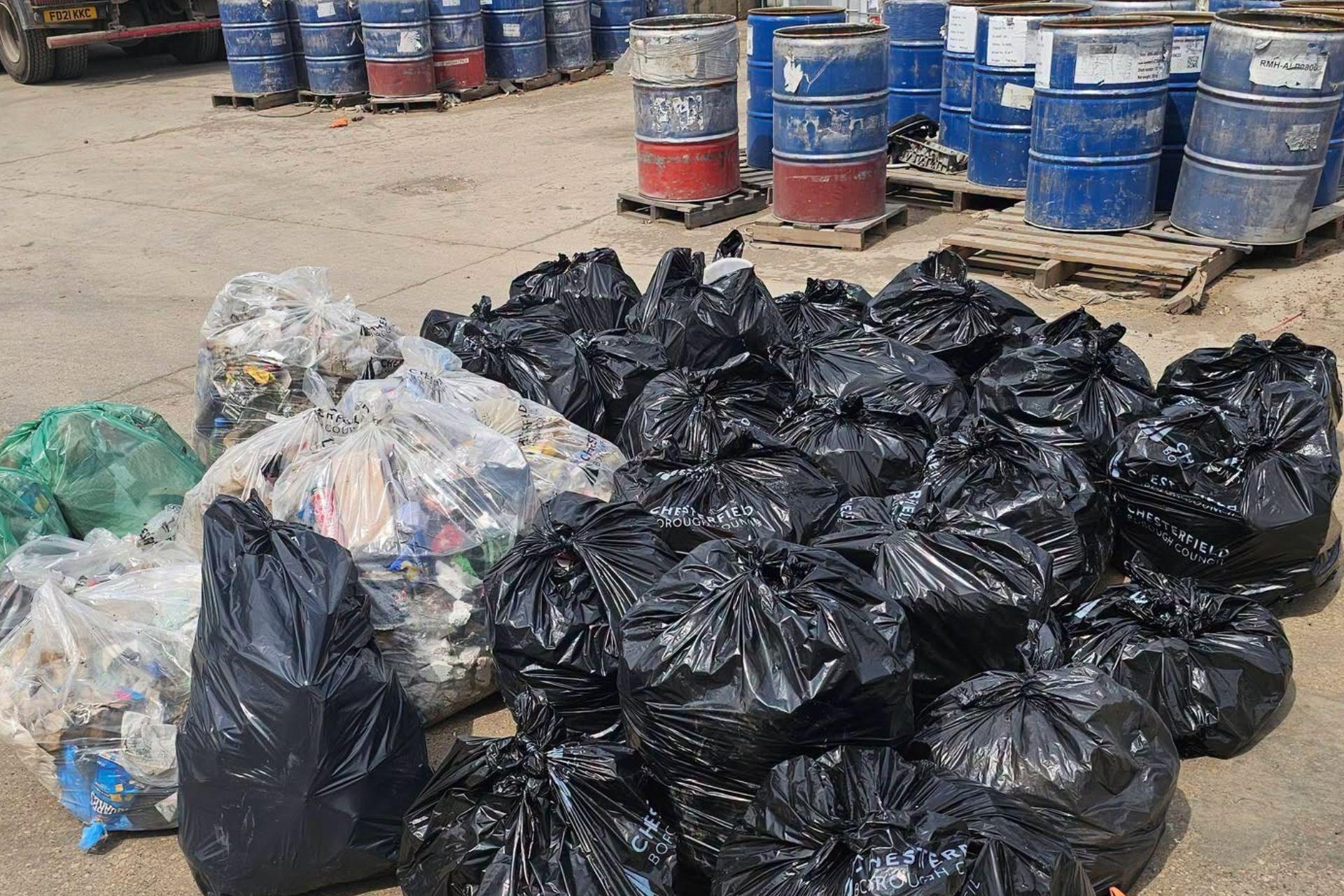 In photos: Litter pickers slam 'shocking' area near M1 as 'worst' in ...