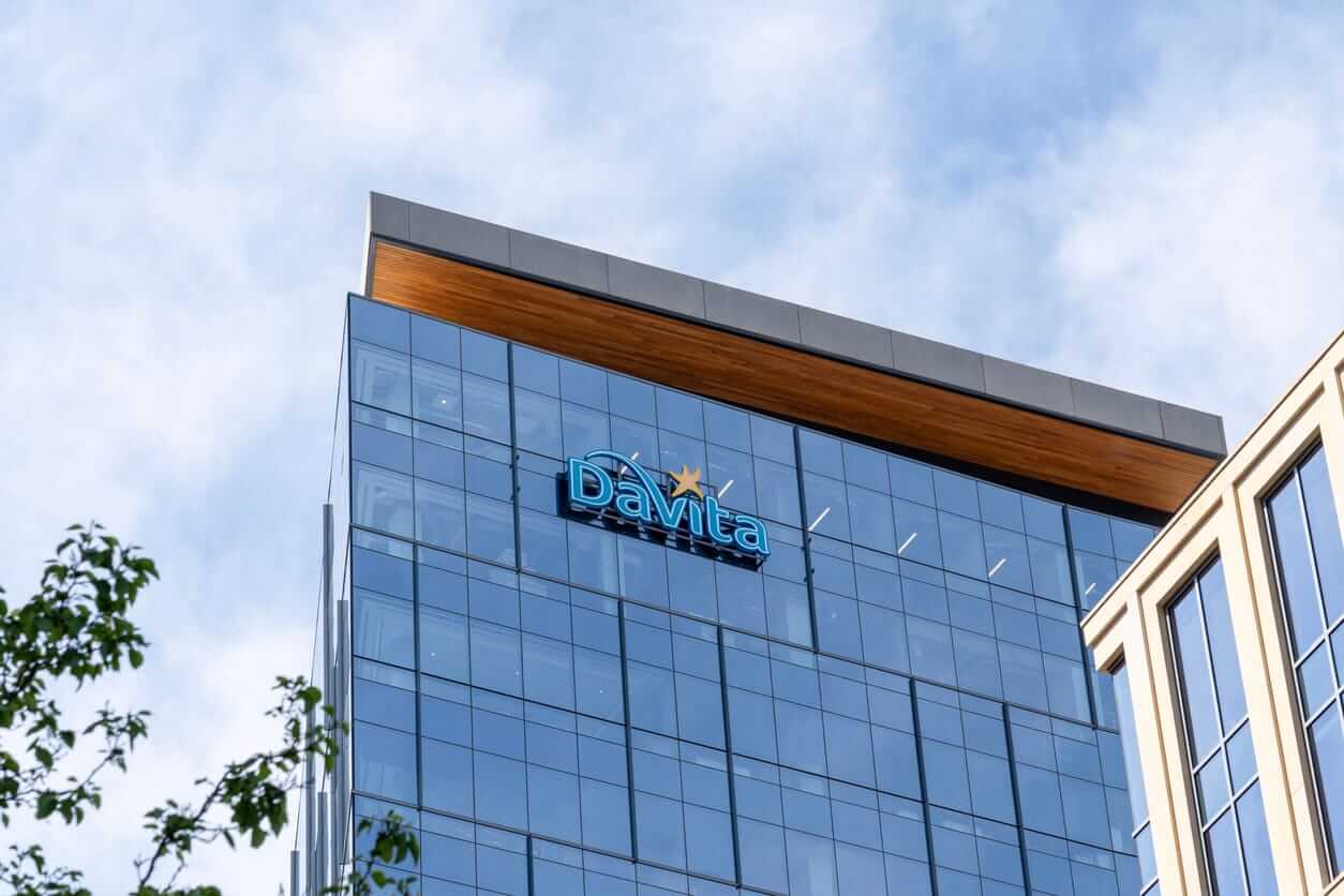 How is DaVita's stock performance compared to other healthcare stocks?