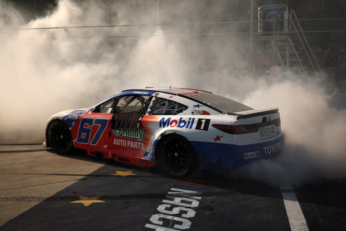 After 650 starts, the No. 67 has finally won a NASCAR Cup race