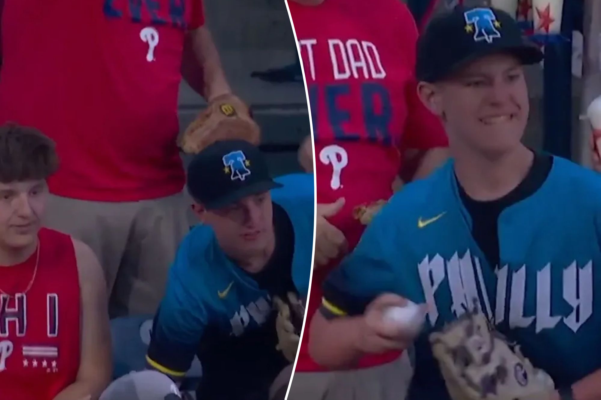 Phillies fan caught throwing back fake Mets home run ball: 'Shame on you'