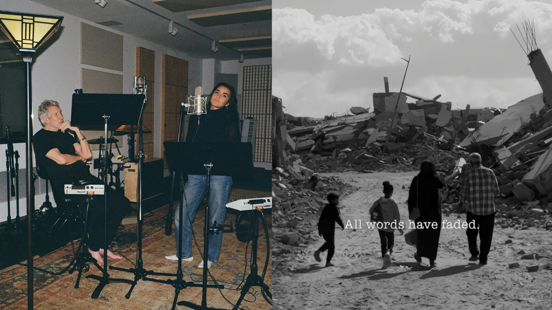 Roger Waters and Mona Miari recreate 'Comfortably Numb' as a tribute to ...