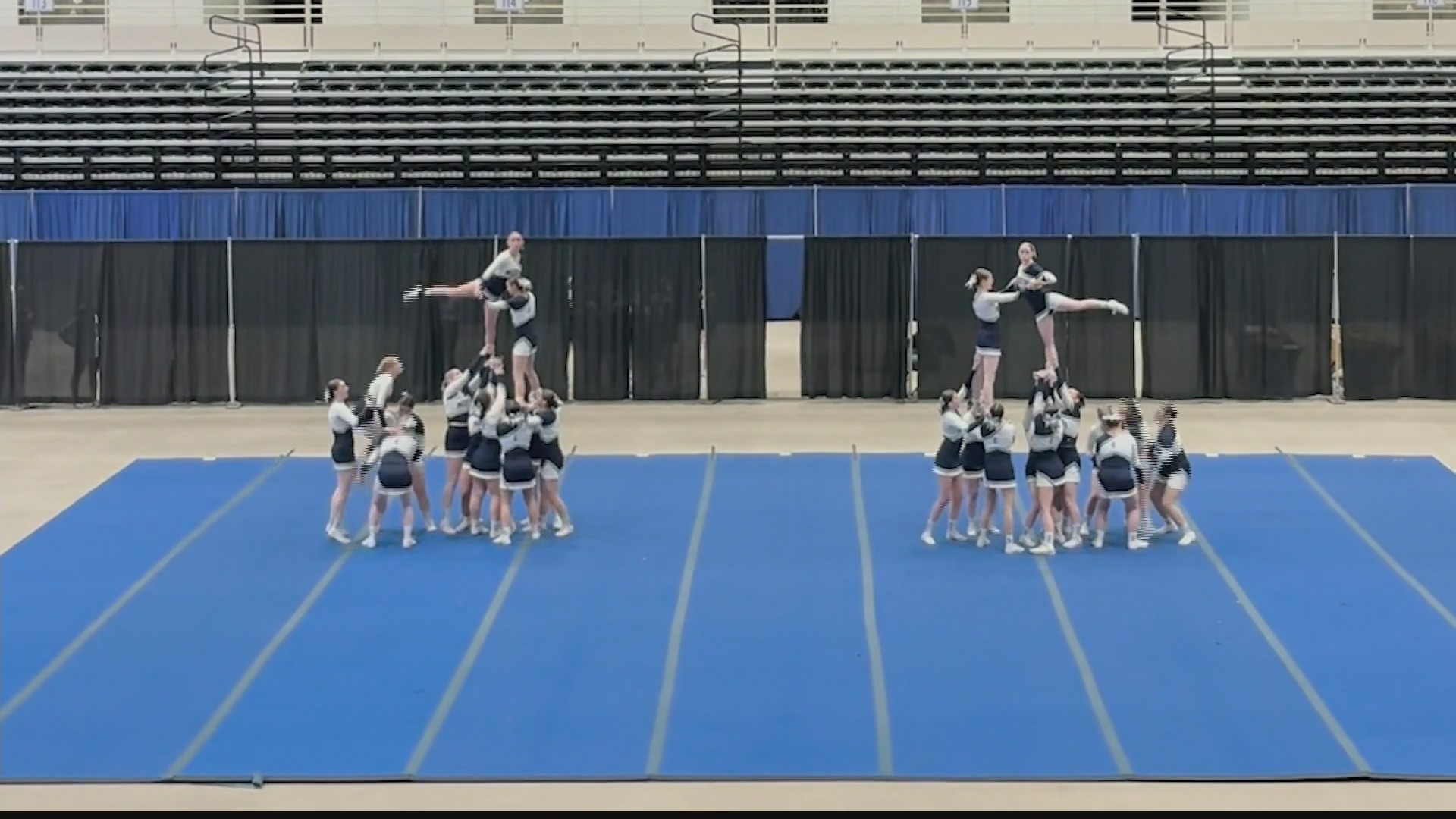Minot North Sentinels cheer squad wins back-to-back state titles