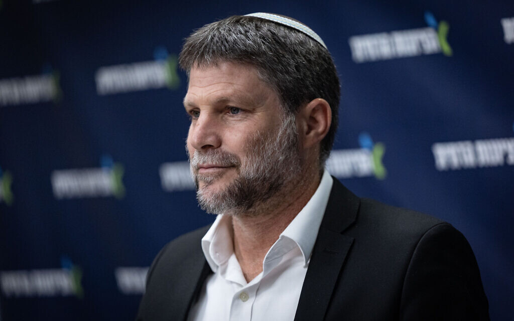 Smotrich claims Yair Golan would reverse all his moves to advance ...