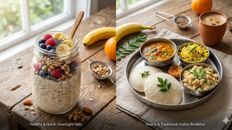 Overnight oats vs traditional Indian breakfast: Which wins?
