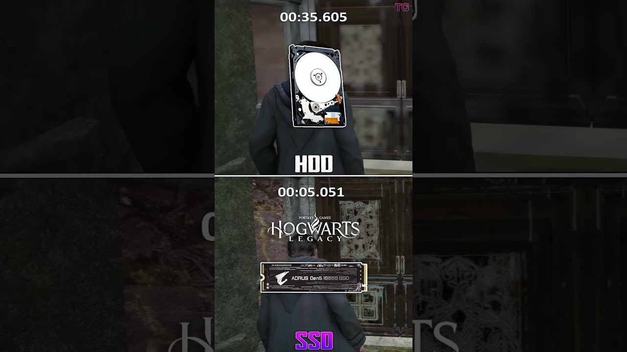 HDD vs SSD - Loading games #shorts