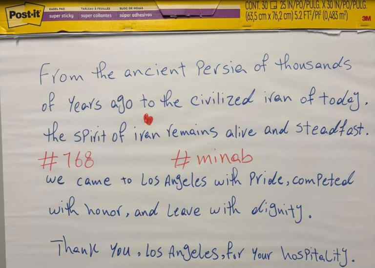 Iran squad leave dressing-room note calling for peace after World Cup match