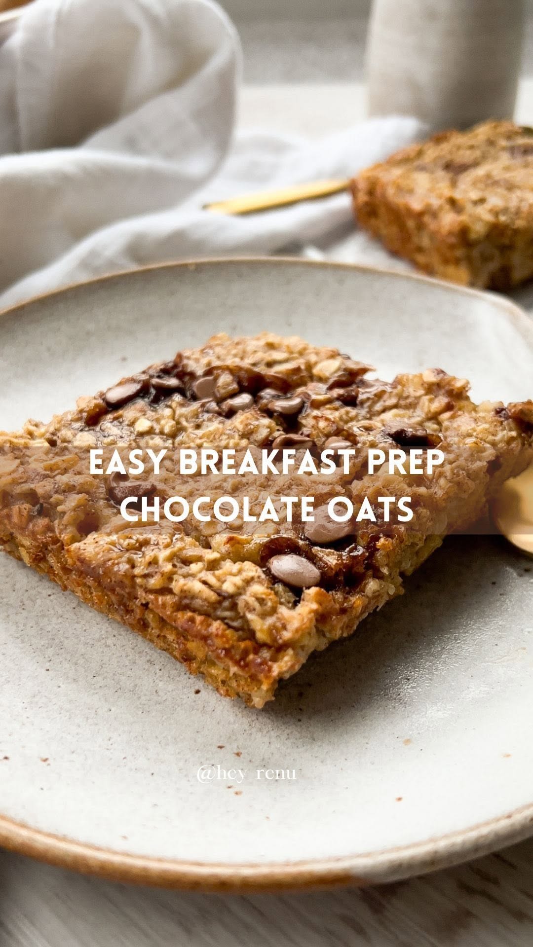 Chocolate banana oats the perfect make-ahead breakfast
