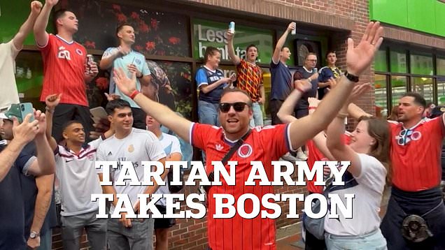 Scotland's Tartan Army takes over Boston for World Cup party