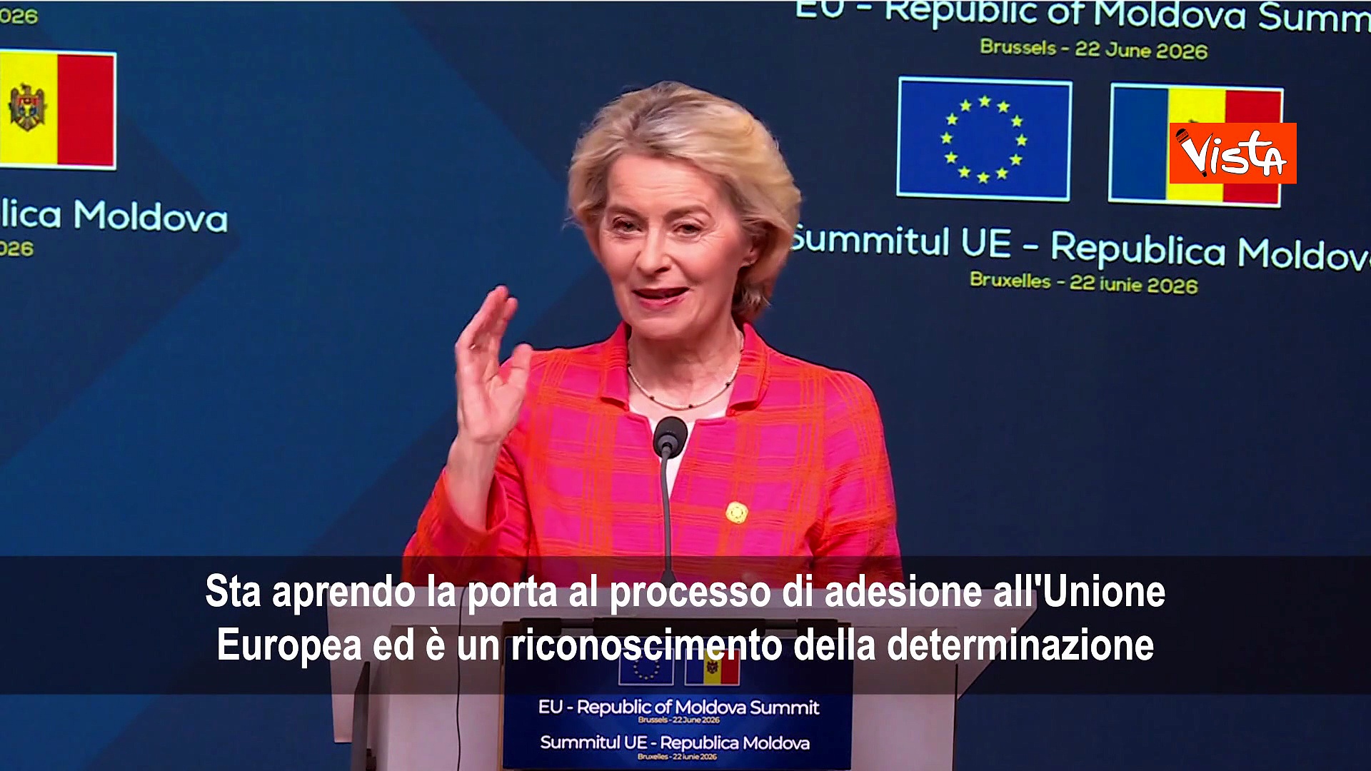 Von der Leyen: Aperti primi negoziati per ingresso Moldavia in UE ...