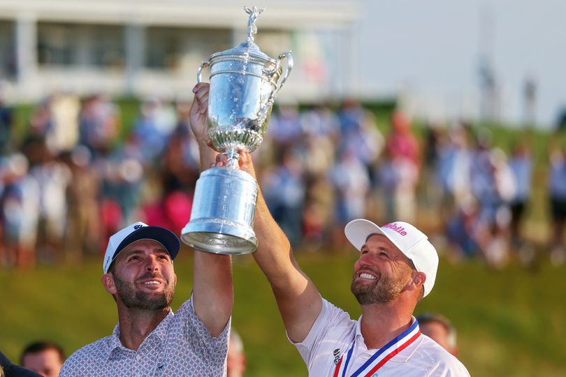 Wyndham Clark explains meaning behind caddie's same two words before ...