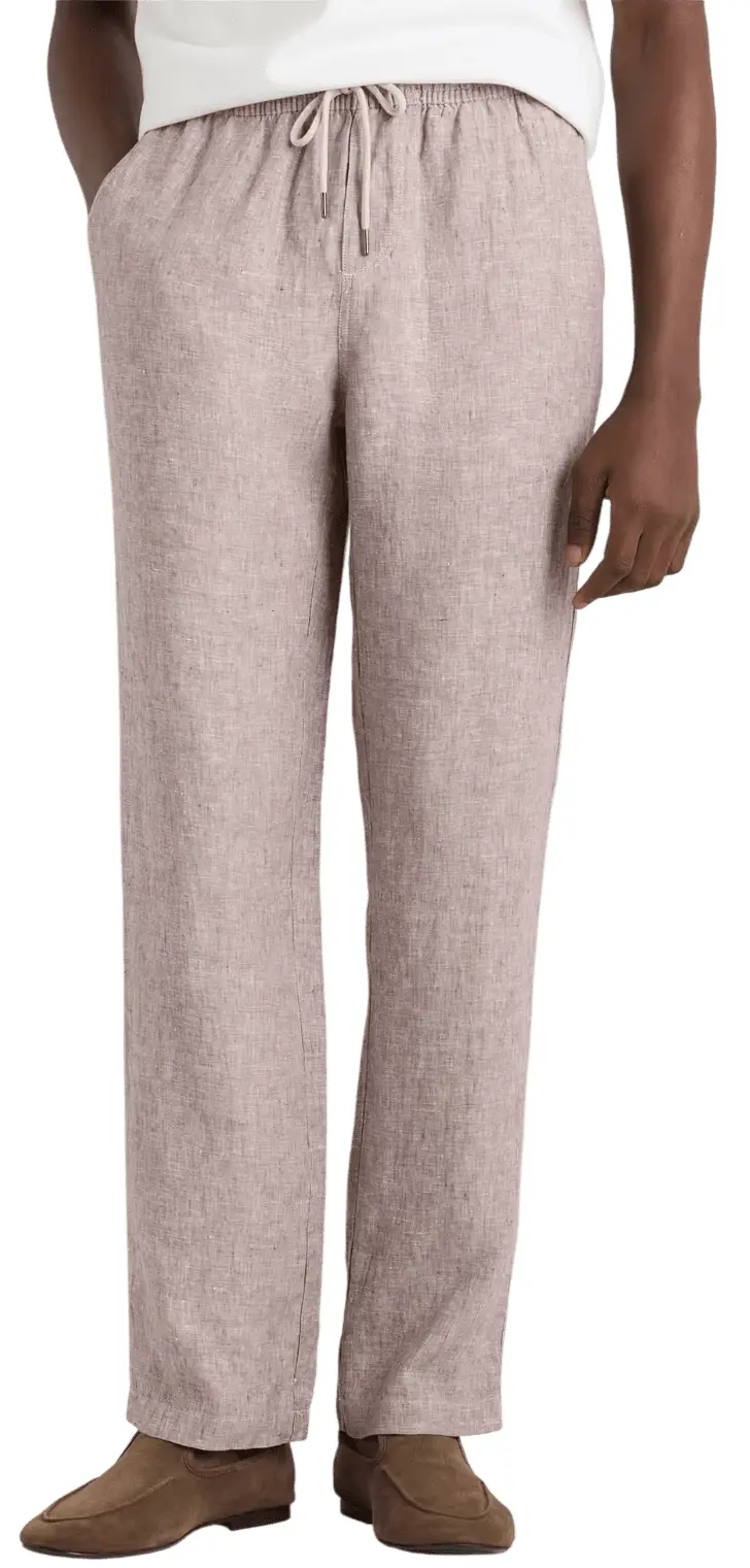 Stylist-approved men’s linen pants for work and weekend wear