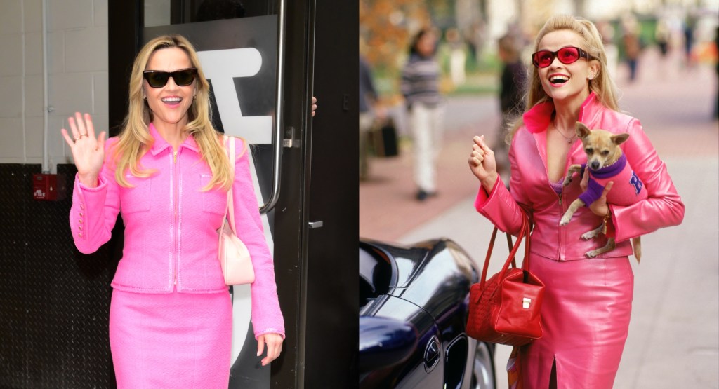 Reese Witherspoons Sports Chanel for 'Elle' Promo Tour