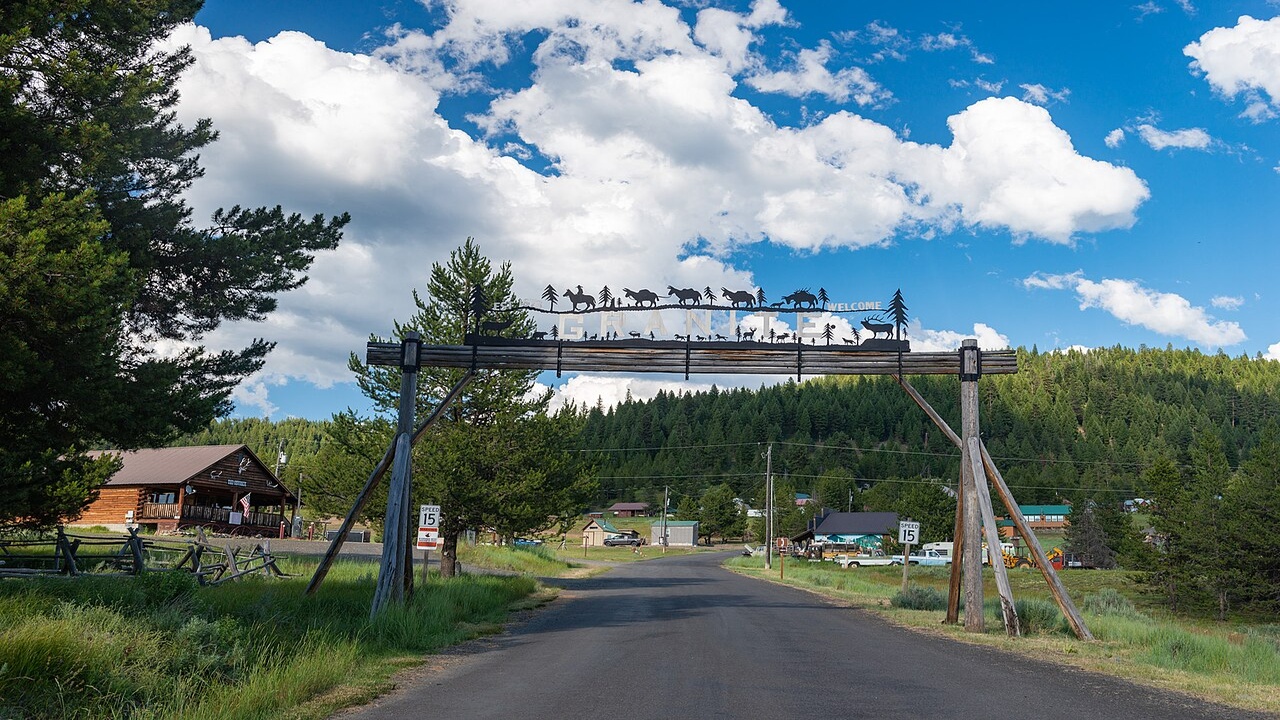 Gold rush buildings still stand in Granite, Oregon, a Blue Mountains ...