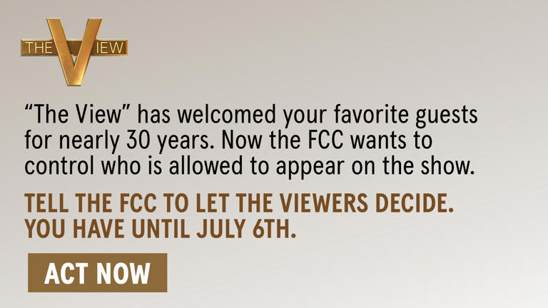 ABC ad campaign urges support in fight with FCC over The View