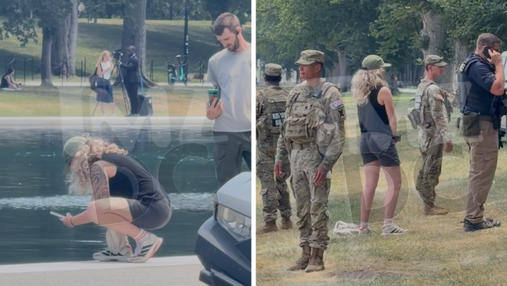 Woman allegedly cited after dipping hand into Lincoln Memorial ...