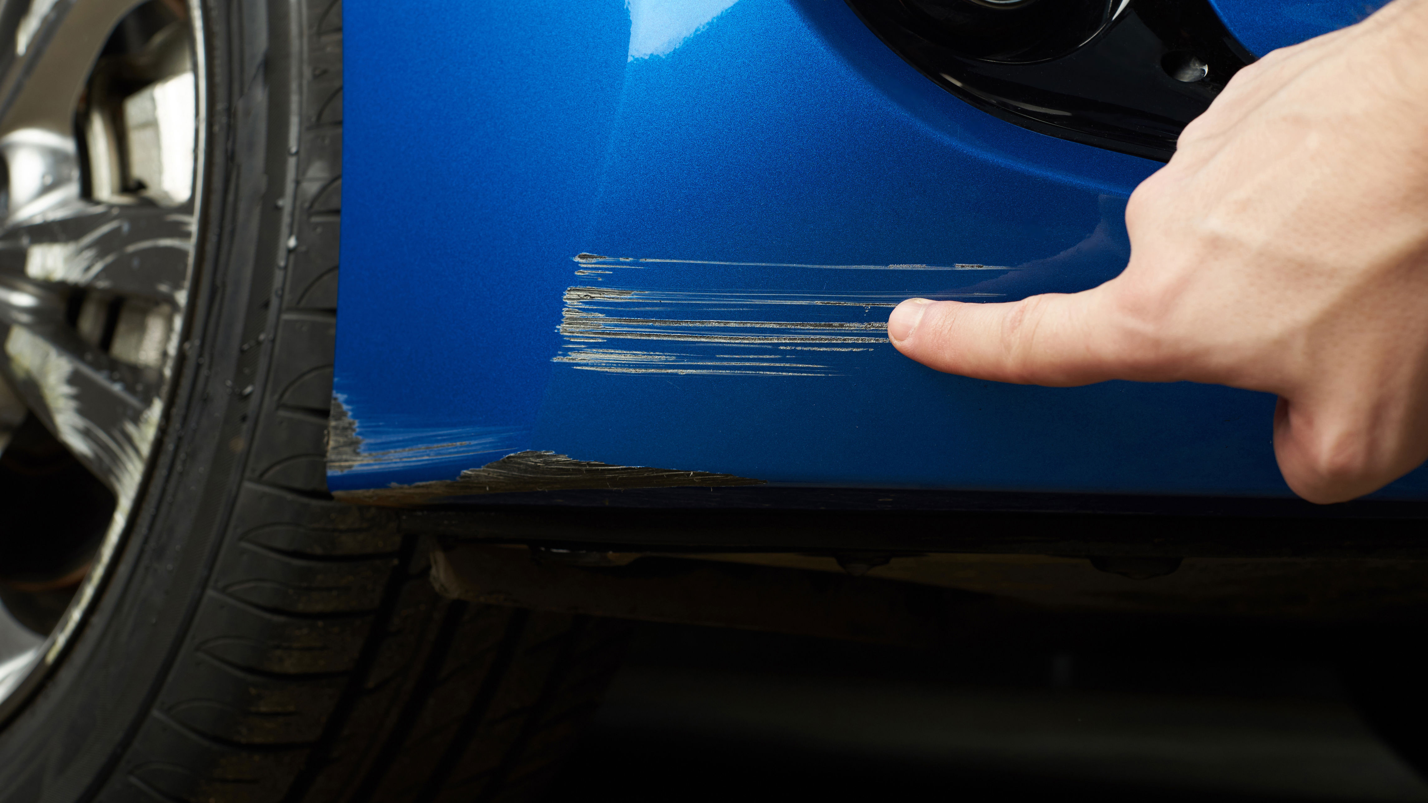 How deep is the scratch on my car?