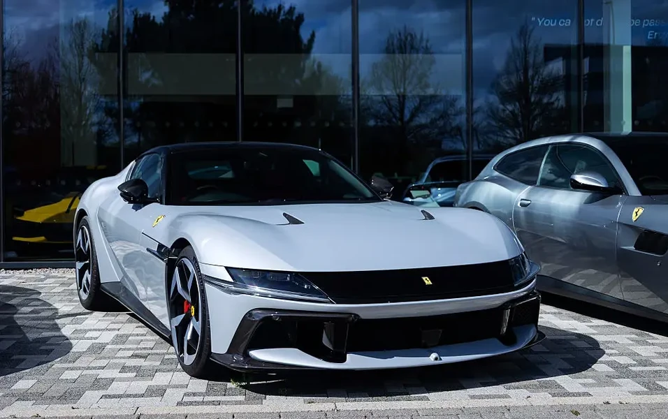 Ferrari hints at July 4 debut of retro-futuristic model