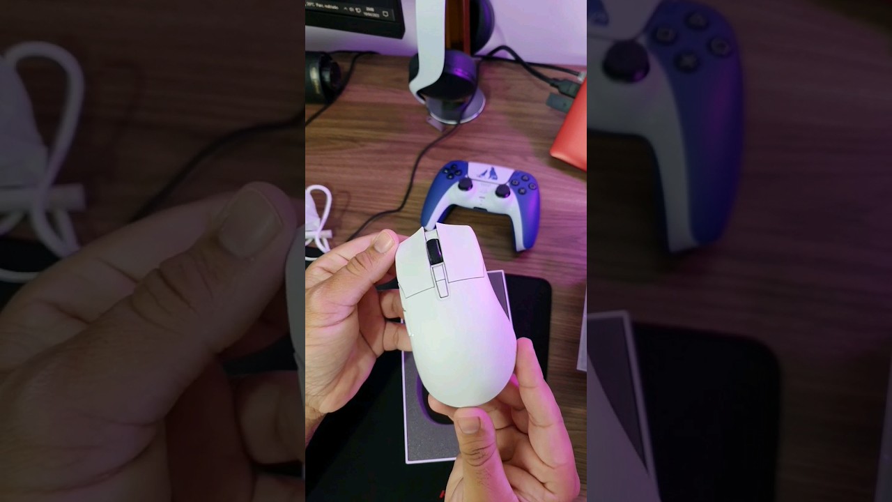 Mouse gamer Darmoshark N3 sem fio - bom e barato!
