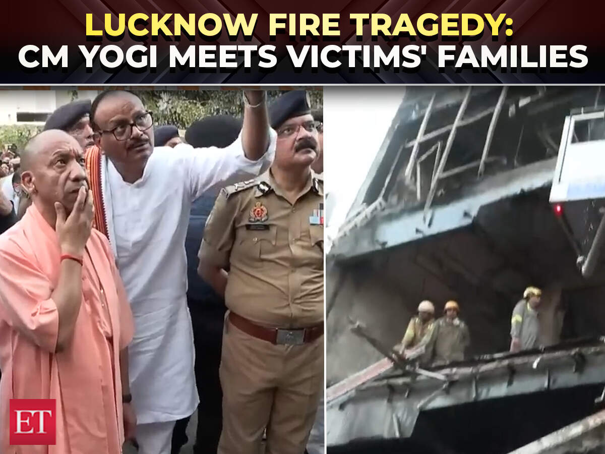 Lucknow coaching fire tragedy: CM Yogi meets victims' families ...