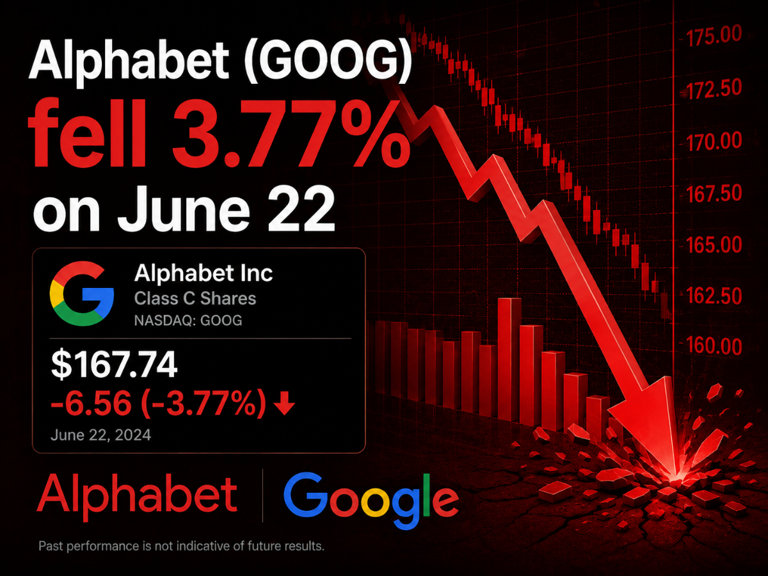 Why Alphabet Inc Class C Down Today? GOOG Stock Falls 3.77% on June 22 ...