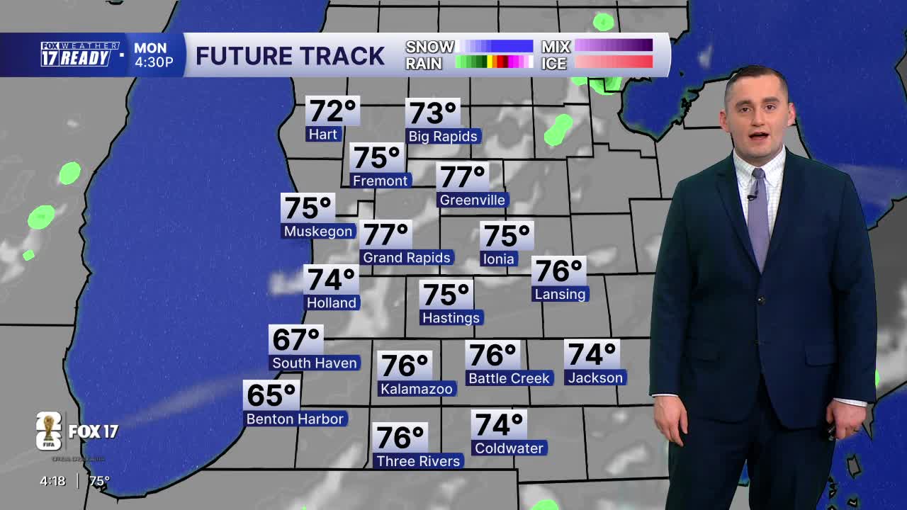 Tonight's forecast: Calm tonight, nice weather Tuesday
