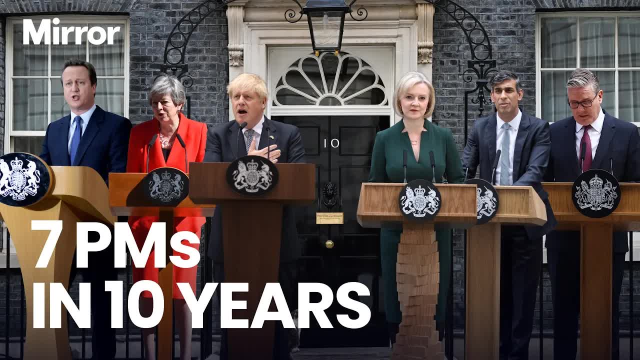 Every PM's resignation speech of the last 10 years as Starmer resigns ...