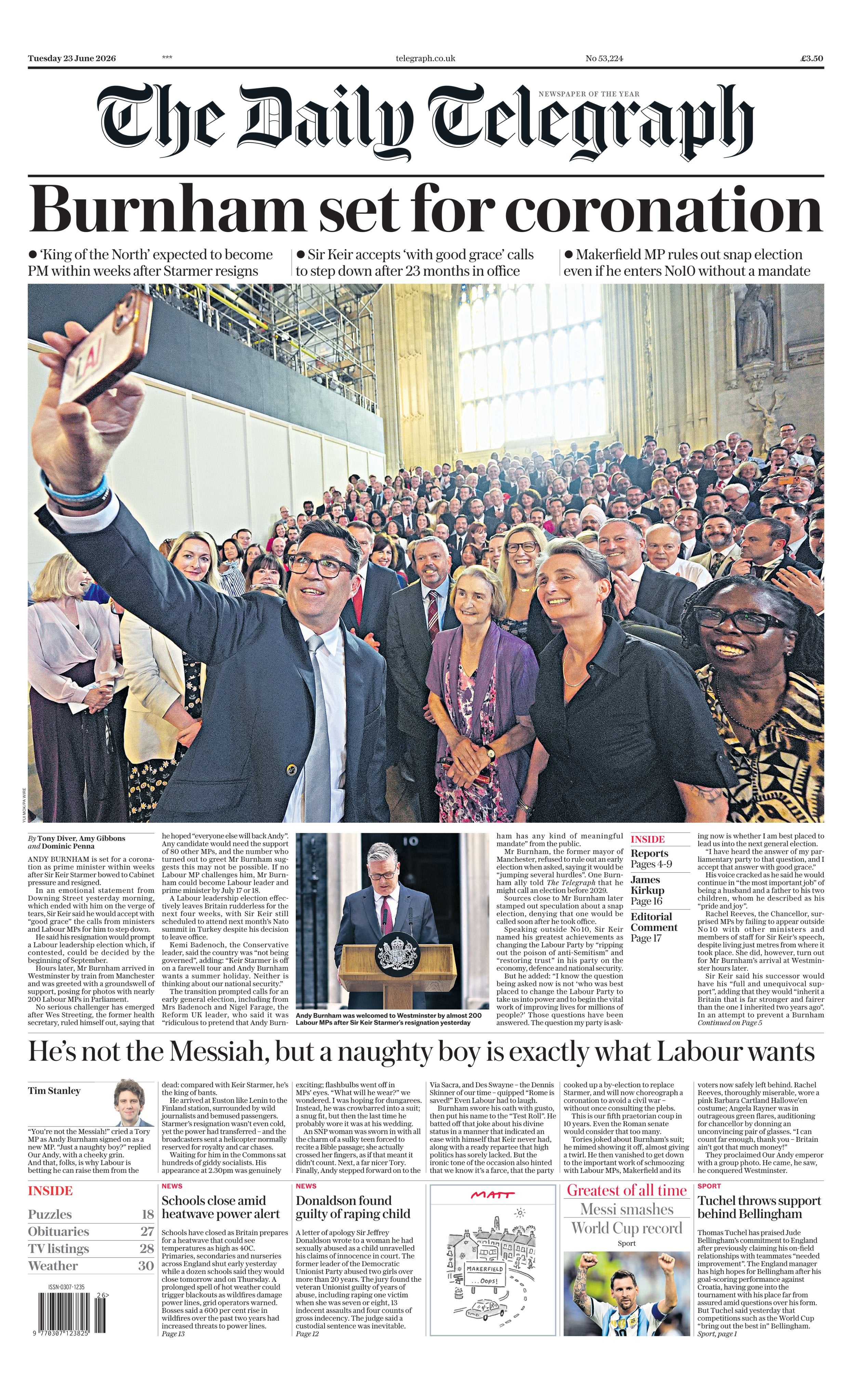 Burnham latest: Labour MP refuses to rule out challenging Burnham