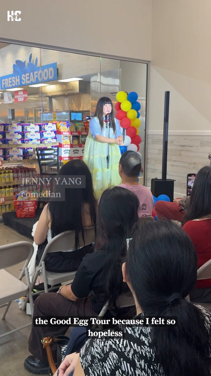 A stand-up comedy show takes over a Houston grocery store