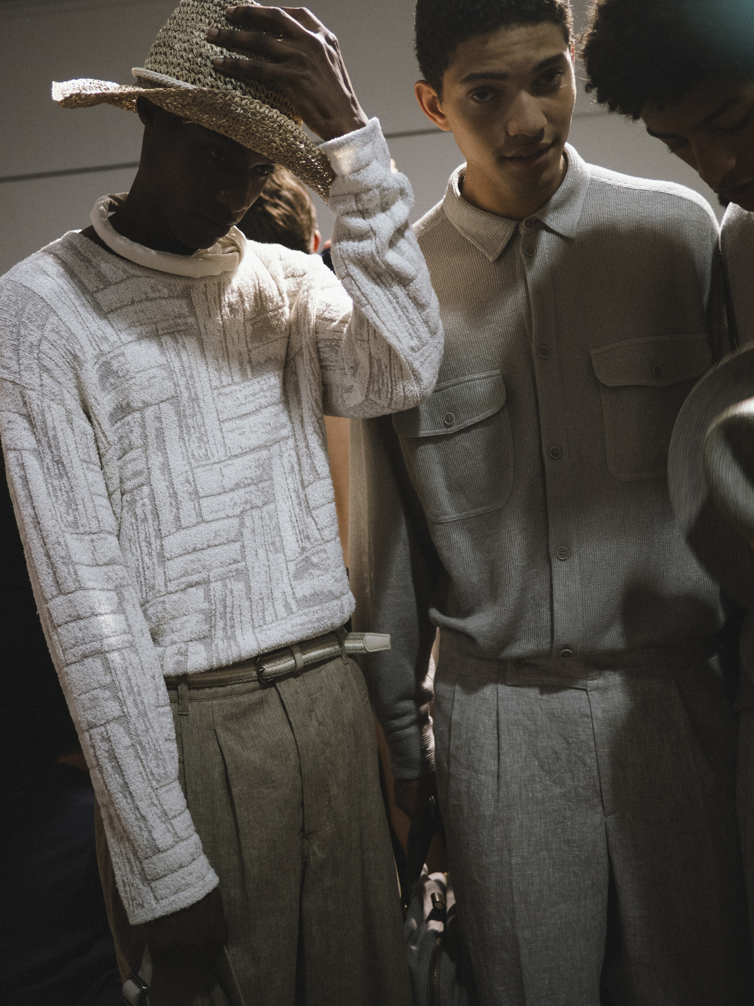 Backstage at Giorgio Armani men's spring 2027 and women's cruise 2027 ...
