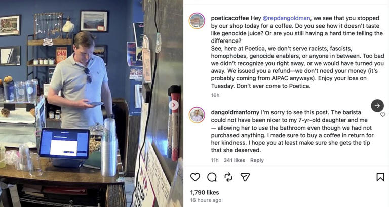 Leftist NYC coffee shop bans House Democrat in shock social media post