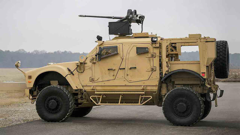 US.-supplied armored vehicle survives Russian drone attack in Ukraine