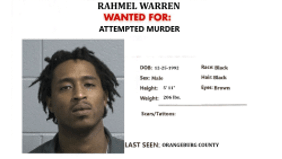 Man wanted on attempted murder charge in June 1 Orangeburg shooting