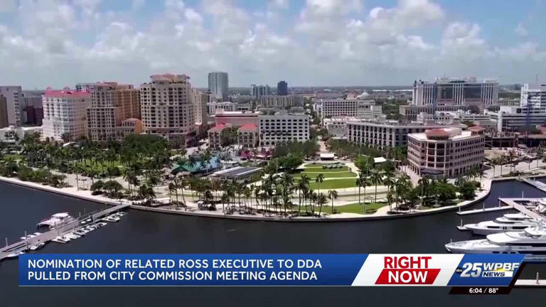 Related Ross executive's DDA nomination pulled from West Palm Beach agenda