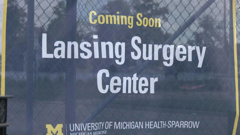 Crews break ground on $60M U-M Sparrow surgery center in downtown Lansing