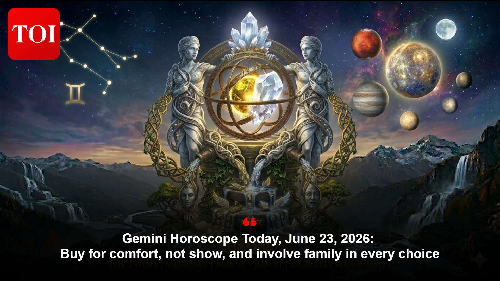 Gemini horoscope today, June 23, 2026: Buy for comfort, not show, and ...