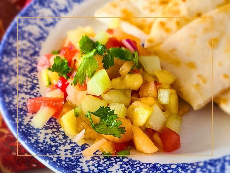 Tropical melon pineapple salad (or salsa): A refreshing summer delight